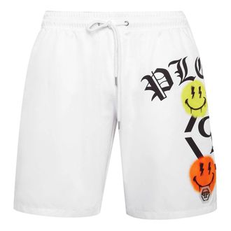 Philipp Plein Homme, Maillots de bain, Blanc, Taille: 3XL Maillots de bain
