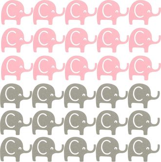 Hemobllo POPETPOP 100 St&uuml;ck Elefantenpapier Konfetti in Rosa und Grau Dekoration f&uuml;r Babyparty Geburtstagsfeier und Gender Reveal Leichtes Partykonfetti aus Pa