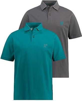 JP1880 Lot de 2 Polos pour Homme, pétrole, 7XL