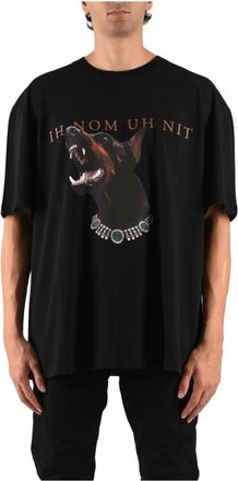 Ih Nom Uh Nit T-shirt en coton imprim&eacute; - Homme - Tops - Noir - Taille: XL