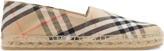Burberry Femme, Chaussures, Beige, Taille: 36 EU Check Mews Espadrilles