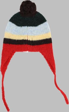 Bobo Choses B226AH041K_991 Striped Knit Winter Hat - Multicolor