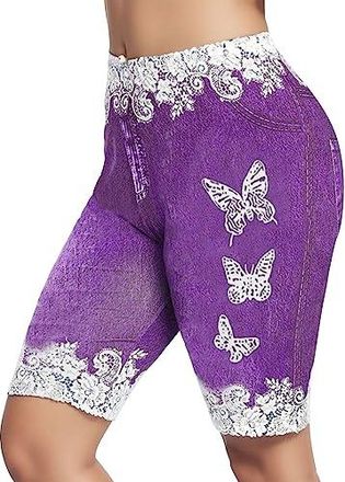 Generic Short en Jean Femme Destroy Taille Invisible Cher Mom Jaune Classe Paillettes Triathlon Microfibre Couture Nylon Haut Polyester Ski Brassiere Cross Co