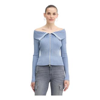 Guess Kathryn Cardigan - - Knitwear - Damen - Blau - XS