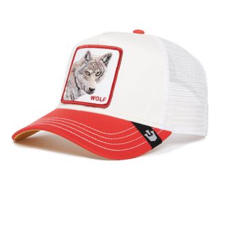 Goorin Brothers Trucker Cap Wolf Fan White Wei&szlig; Rot, Size:OneSize