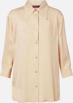 Gucci Hemd Interlocking G aus Seide