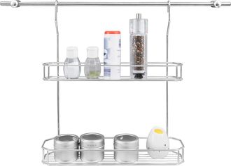 Fackelmann Fackelmann 45148 H&auml;ngekorb 2 Etagen 35 x 43 x 9 cm