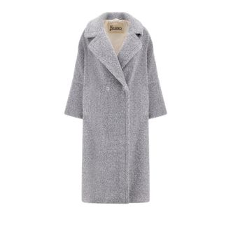Herno Mantel mit Lammfell-Effekt - - Coats - Damen - Grau - L