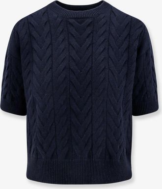 Max Mara Dominus wool sweater with cable knit - S MAX MARA - gender_Woman