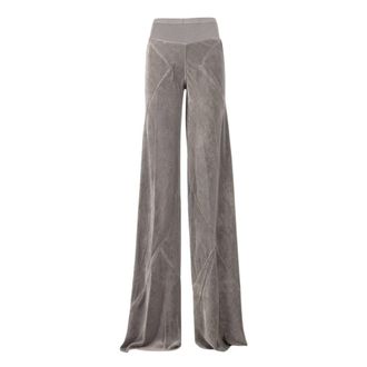 Rick Owens Bias Panelled Wide Hosen - - Trousers - Damen - Grau - M