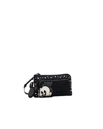 Desigual Accessoires PU Others, Portefeuille bi-Pliable pour Femme, Noir, 29.5