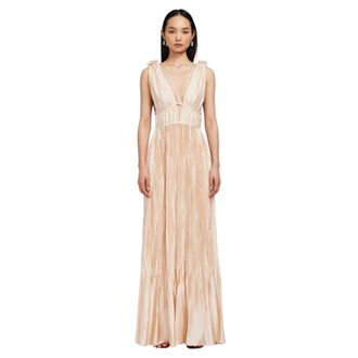 SIMKHAI Blush Grecian Silhouette Plissiertes Kleid - - Dresses - Damen - Beige - S