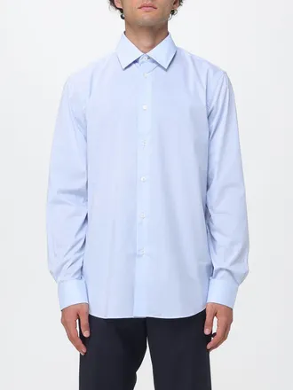 Paul Smith Chemise de soir&eacute;e en m&eacute;lange de coton coupe slim avec col fran&ccedil;ais