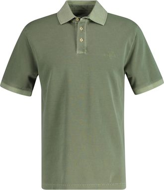 GANT Gant Herren Poloshirt, ausgewaschen - Sunfaded Polo, Washer, Kurzarm, Knopfleiste Grün 4XL