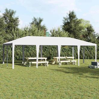 vidaXL Tente de f&ecirc;te Blanc 800 x 400 x 266 cm Polyester, Acier Vidaxl