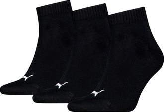 Puma Unisex Plain Quarter 3 pack