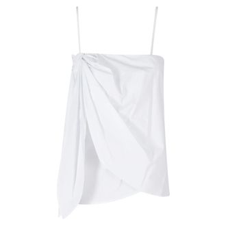 Isabelle Blanche Top mit Schleife - - Tops - Damen - Wei&szlig; - M