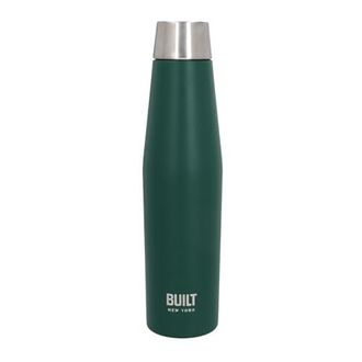 Built Apex - Bouteille Isotherme avec Bouchon Herm&eacute;tique, 100% R&eacute;utilisable, Sans BPA, Gourde en Acier Inoxydable 18/10, 540 ml, Vert Fonc&eacute;