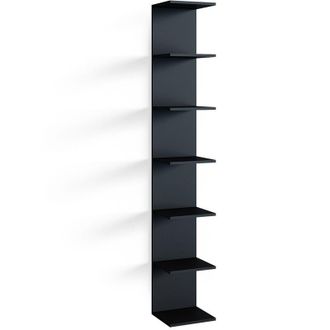 Vicco Wandregal Paolo, Schwarz, 30 x 190 cm