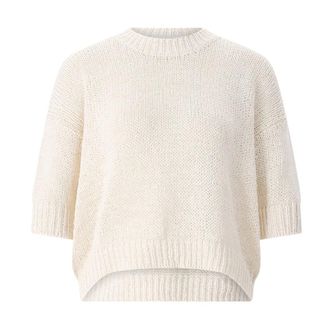 Roberto Collina Femme, Pulls, Beige, Taille: 36 FR Pulls &agrave; col rond