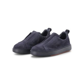 Santoni Slip-On-Sneaker aus Veloursleder