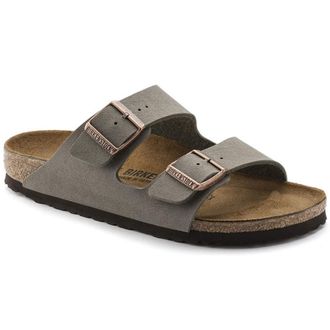 Birkenstock Classic Arizona Birko-Flor 151211, Pantoletten, Braun (Stone 972), 45 EU (10.5 UK)