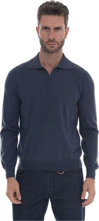 Gran Sasso Herren, Strickwaren, Blau, MGröße