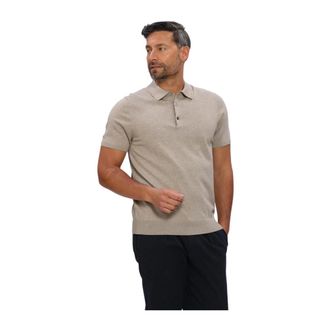 Profuomo Luxus Basic Polo - - Tops - Herren - Beige - M