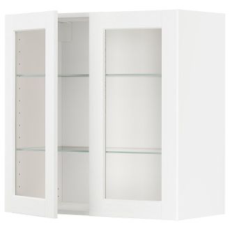 IKEA METOD Wandschrank mit B&ouml;den/2 Glast&uuml;ren