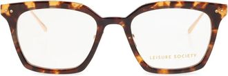 Leisure Society lunettes de soleil Thorsen &agrave; monture carr&eacute;e &eacute;caille de tortue - Marron