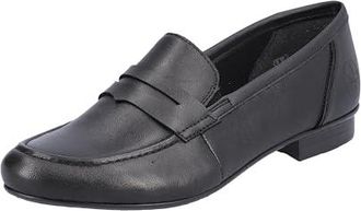 Rieker Femme 51954 Mocassins, Noir, 36 EU