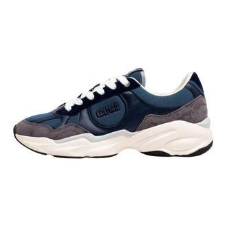Colmar Legacy Sneakers mit Wildleder- und Ledereins&auml;tzen - - Shoes - Herren - Blau - 44 EU