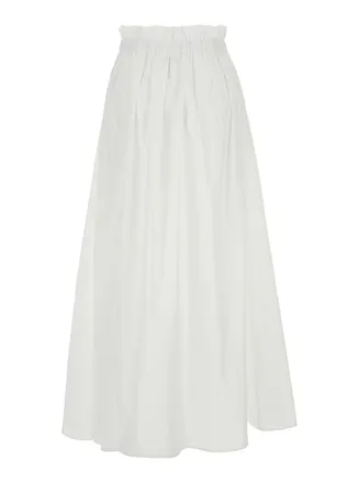Herno Womens Skirt Tech Fabric White Polyester