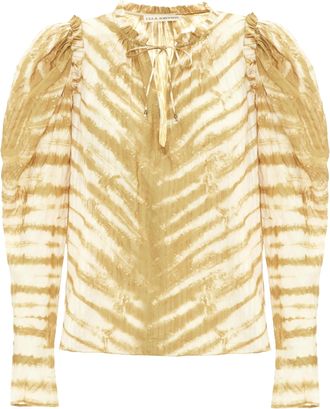 Ulla Johnson Blouse Madena Tiger Tie and Dye Ulla Johnson