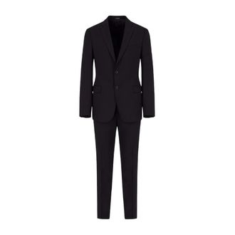 Emporio Armani Einreihiger Anzug - - Suits - Herren - Blau - 5XL