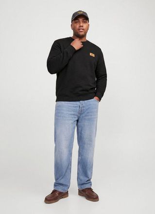 Jack & Jones Plus Size Sweatshirt JJRUSH SWEAT CREW NECK PLS Baumwollmischung, normal geschnitten