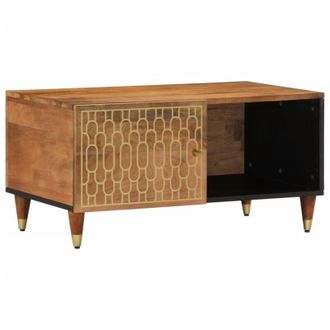 vidaXL Table basse 80x50x40 cm bois de manguier massif Vidaxl