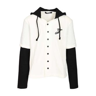 Jacquemus Doppellagiges Baseball-T-Shirt - - Sweatshirts & Hoodies - Herren - Wei&szlig; - XL