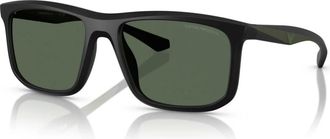 Emporio Armani Homme, Accessoires, Noir, Taille: 57 MM Lunettes de soleil carr&eacute;es