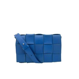 Bottega Veneta Sac bandouli&egrave;re en cuir Pre-owned - Femme - Pre-owned - Bleu - Taille: ONE Size