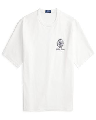 Ralph Lauren T-Shirt aus einem schweren Baumwollstrick mit Print, Relaxed Fit in