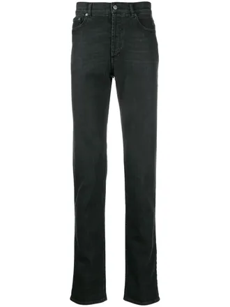 Givenchy jean droit &agrave; effet us&eacute; - Noir