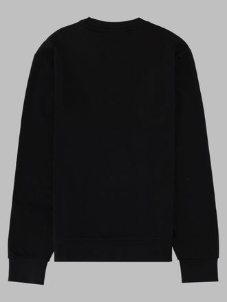 HUGO BOSS Logo-Print Cotton Sweatshirt - Black