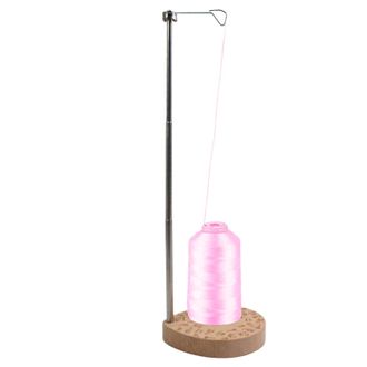 Generic Einzelkegel-Spulenst&auml;nder | Fadenhalter 6,3-15,5 Zoll h&ouml;henverstellbar, Spulenhalter mit Holzsockel f&uuml;r gleichm&auml;&szlig;igeren Vorschub