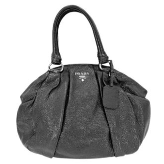 Prada Sac cabas vintage doccasion - Femme - Pre-owned - Noir - Taille: ONE Size