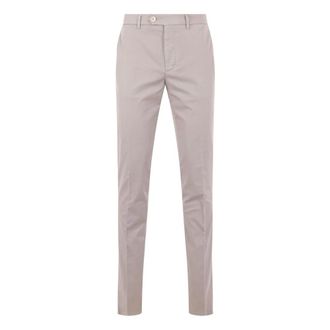 Brunello Cucinelli Homme, Pantalons, Brun, Taille: 2XL Pantalon en Pima Am&eacute;ricain Coupe Italienne