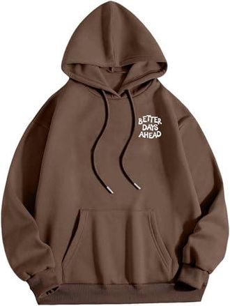 Generic Sweat a Capuche Homme Hooded Sweatshirt Sweatshirt Homme Automne et Hiver Taille Plus sans Capuche Pull Mode avec Col Crew Oversize Hip Hop