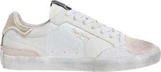 Pepe Jeans London Lane Moon W, Baskets Femme, Blanc (Blanc), 3