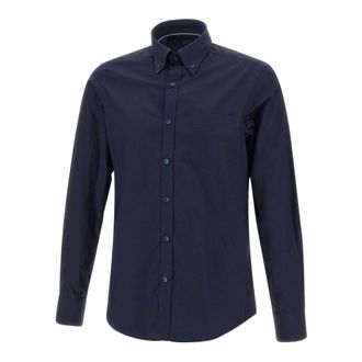 Paul & Shark Homme, Chemises, Bleu, Taille: M Chemise en coton