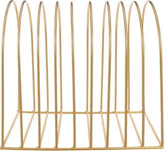 Angoily Halbrundes Schreibtischregal aus Robustem Metall Gro&szlig;es B&uuml;cherregal Organizer f&uuml;r Studentenwohnheim und Homeoffice Platzsparender Dokumentenhalter f&uuml;r